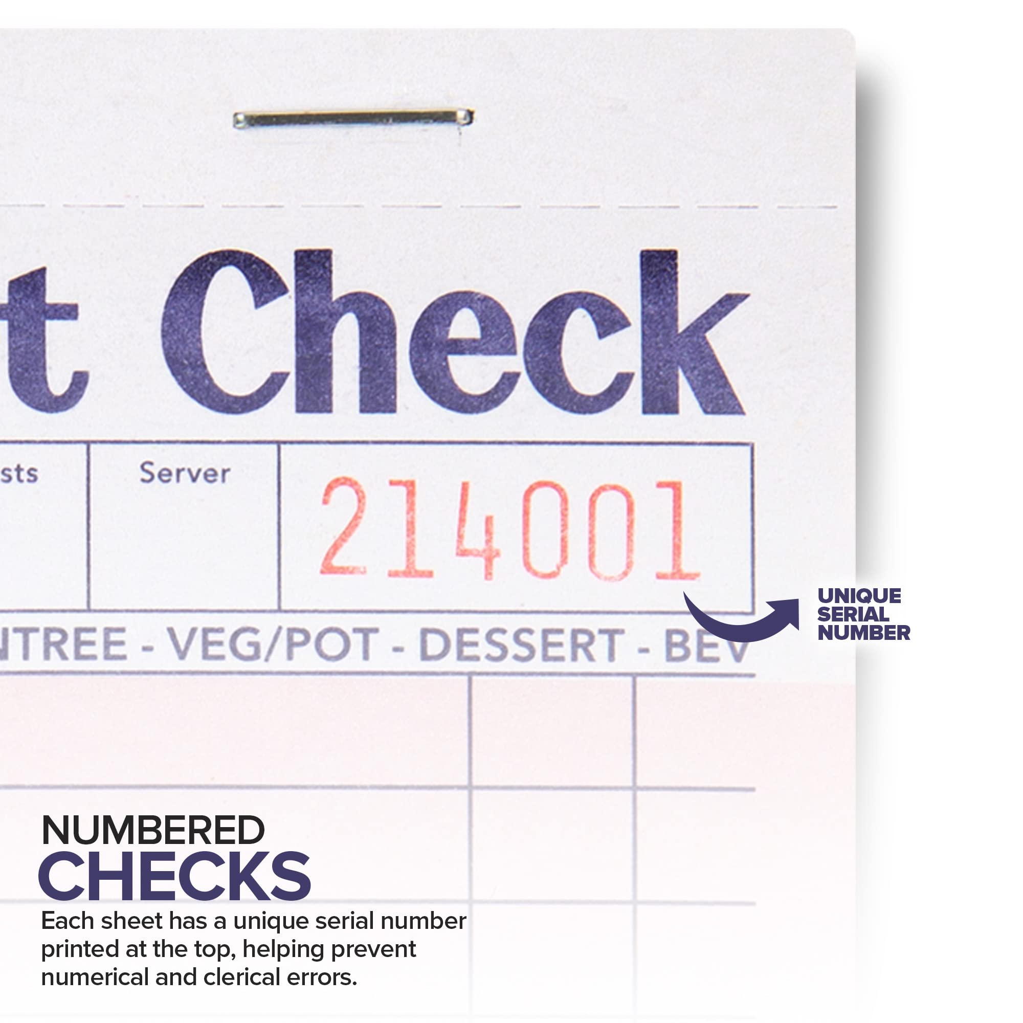 Stock Your Home Pink Guest Check Books for Servers (10 Pack) Server Note Pads, Waiter Checkbook, Food Receipt Book, Restaurant Order Pad, Paper Checks, Waitress Accessories, 500 Total Tickets