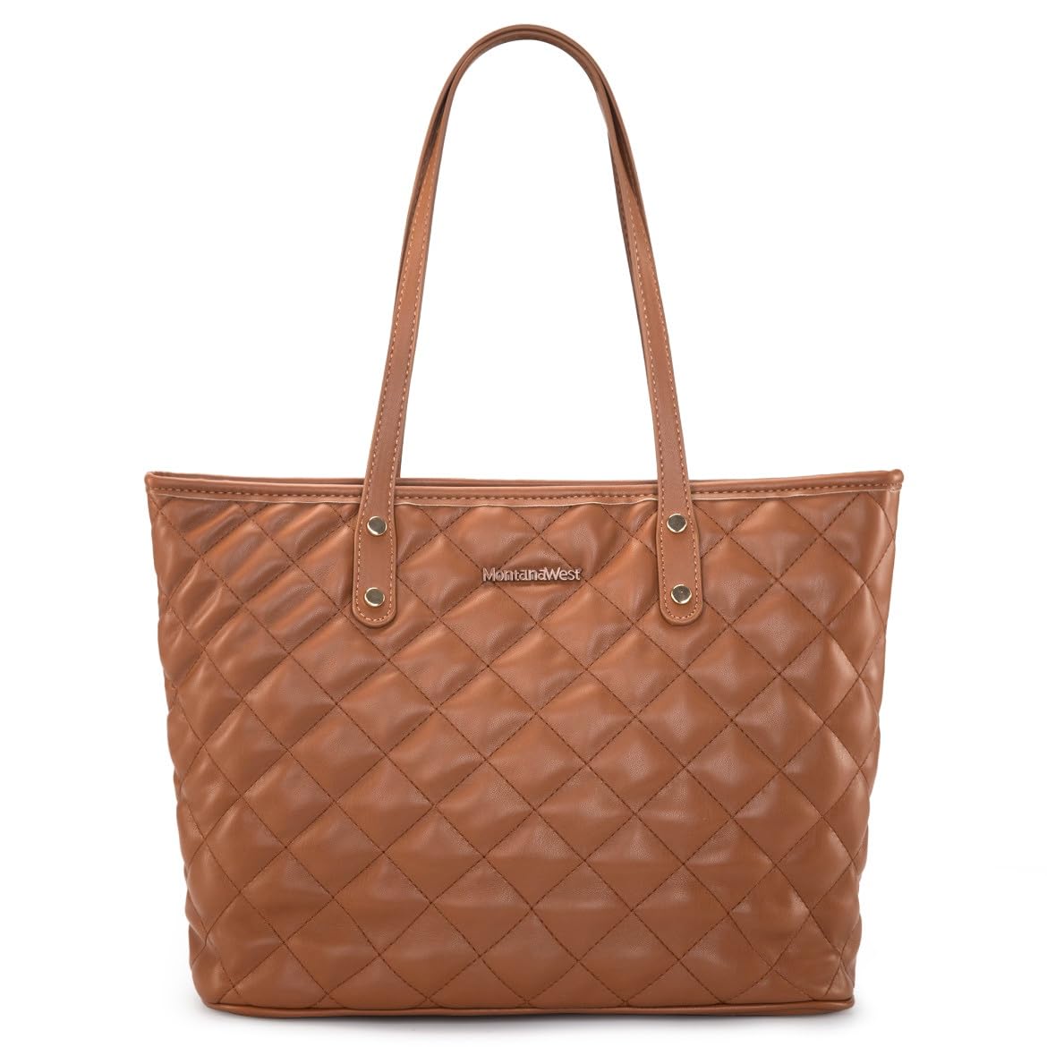 Montana West Quilted Handbag for Women Tote Purse Shoulder Bag Large Fashion Hobo Purse MWC-084BBR
