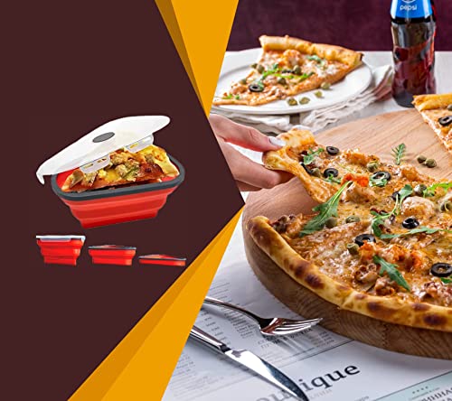 Pizza Storage Container with 5 Microwavable Serving Trays BeinCart
