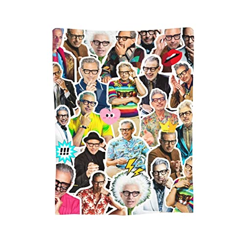 Blankets Jeff Goldblum Soft and Comfortable Warm Fleece Throw Blankets Yoga Blankets Beach Blanket Picnic Blankets for Sofa Bed Camping Travel