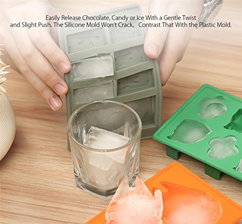 Sunerly Silicone Ice Tray Molds in Star Wars Character Shapes, Ideal for Chocolate, Ice Cubes Trays, Jelly, Sweets, Desserts, Baking Soap and Candle Making (Set of 7)