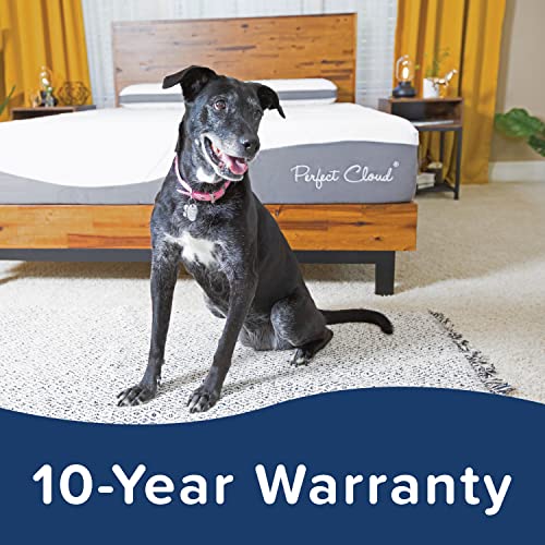 Perfect Cloud Made in The USA UltraPlush Charcoal-Infused 10-inch Memory Foam Mattress - Pressure Relieving - Bed-in-a-Box (Queen)