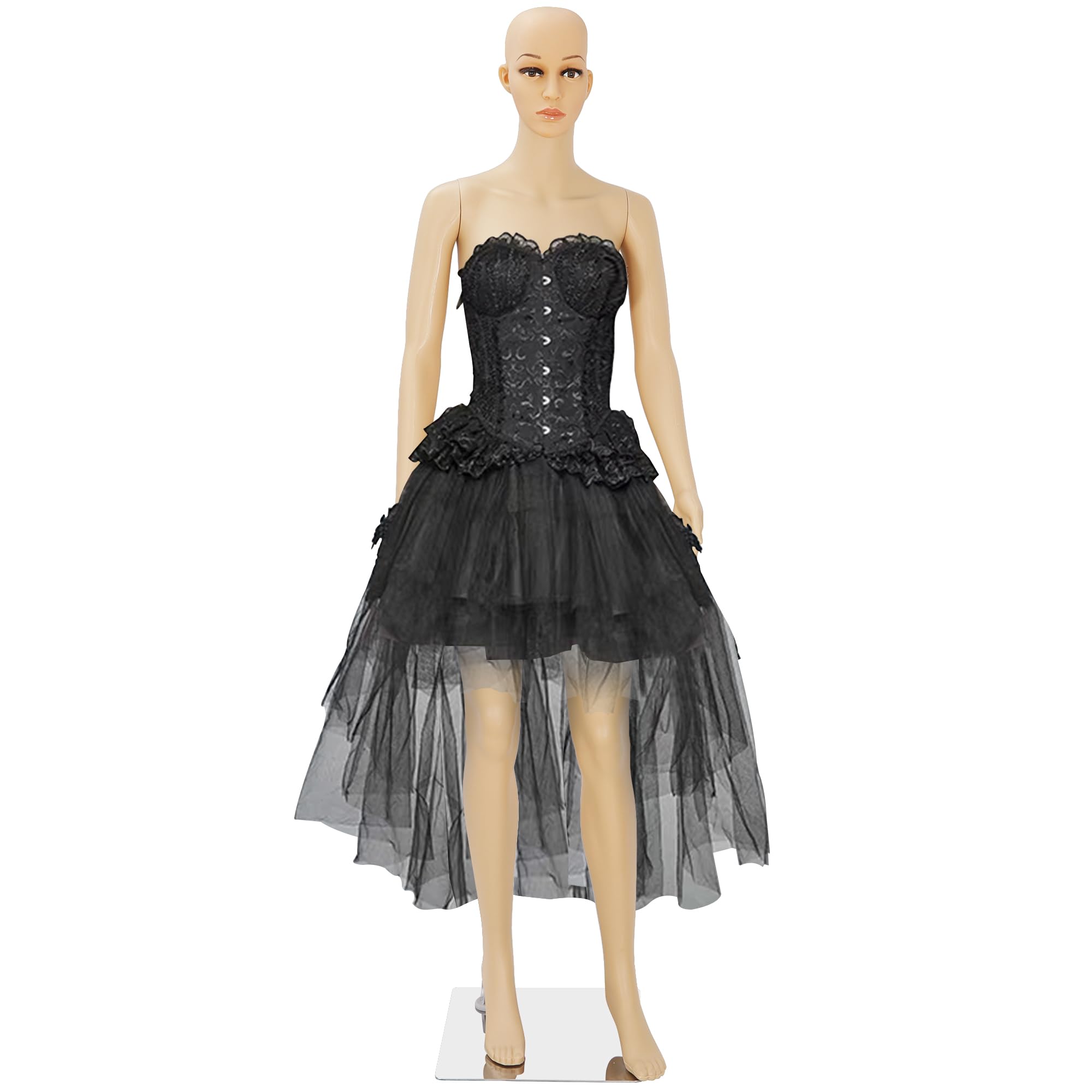 Epetlover Female Full Body Mannequin 69 Inches Dress Form Manikin Adjustable Posture Realistic Display Dress Model with Turnable Head, Metal Base