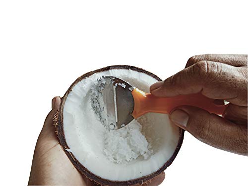 Plai Na Coconut Hand Grater Blade Slicer Shredded Scraper Coconut Meat Removal Knife Fish Skin Scale Scraper Remover Tool Vintage