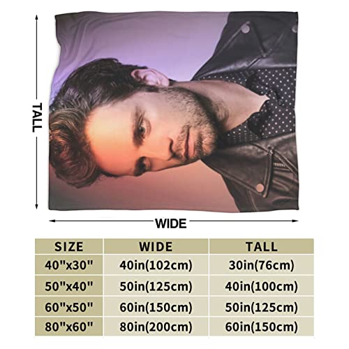Sebastian Stan Ultra Soft Micro Fleece Blanket All Season Fuzzy Warm Throw Blanket for Sofa Chair Couch Bed