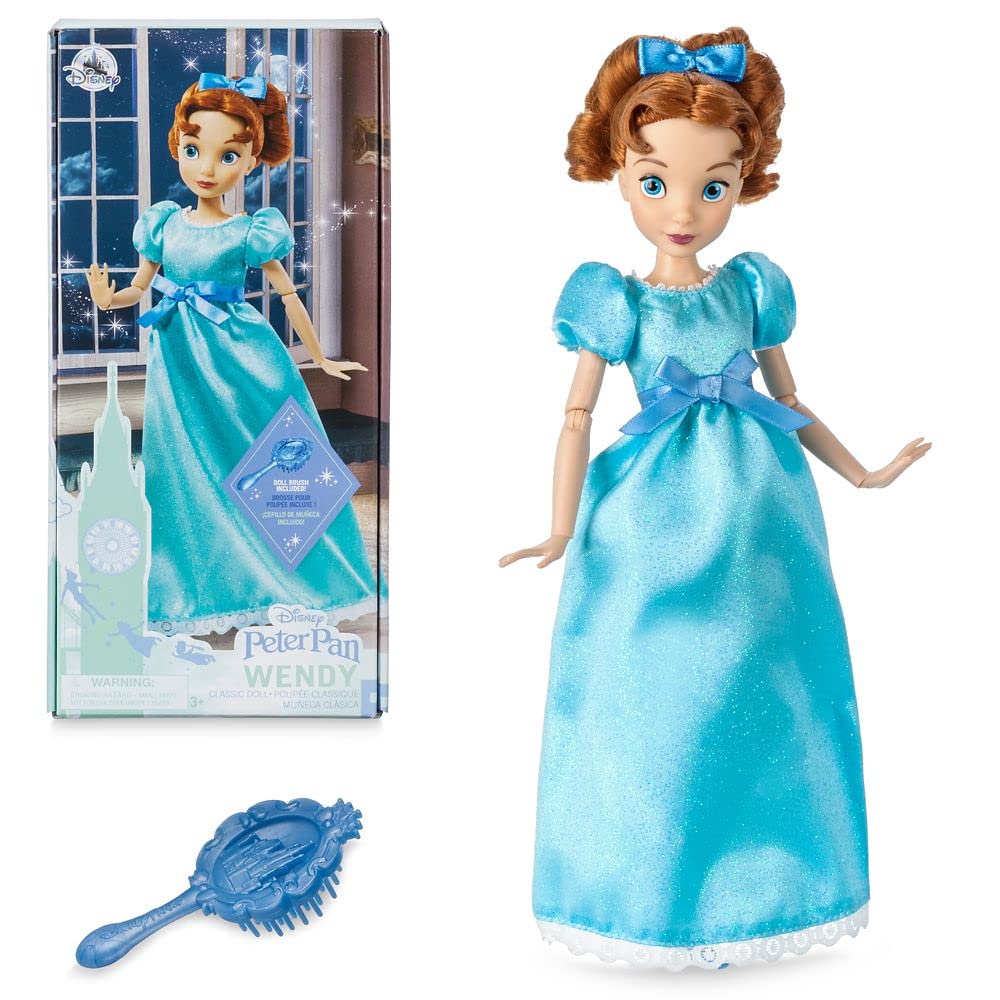 Disney Store Official Wendy Classic Doll from Peter Pan β Authentic 10-Inch Collectible Toy Figure for Kids & Fans of Disney's Peter Pan - Durable Playset for Imaginative Play