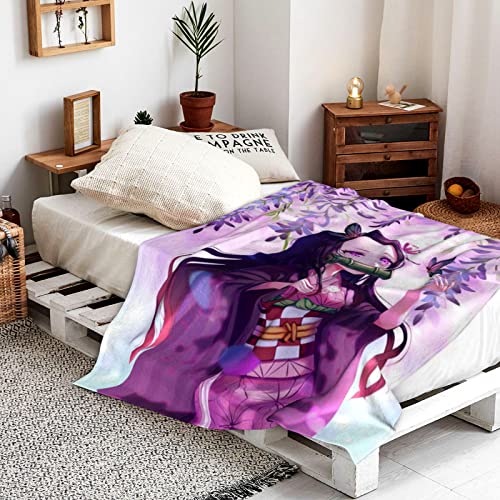 Anime Blanket Merch Ultra Soft Flannel Throw Blanket Warm Cozy Blanket Gifts for Kids Adults 60"X50"
