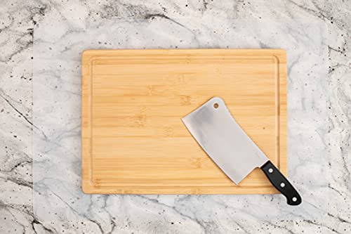 gasare, Extra Large, Thicker, Heat Resistant Mats, Countertop Protector, Silicone Mats for Kitchen Counter, Non Slip, Waterproof, Washable, 25 x 17 Inches x 1.4 mm, Set of 2, Translucent