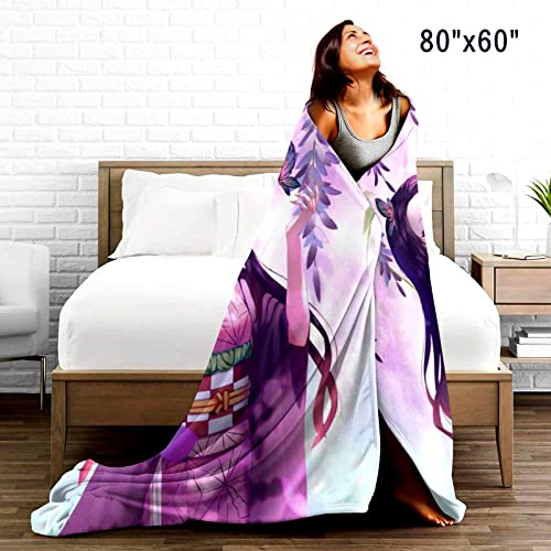 Anime Blanket Merch Ultra Soft Flannel Throw Blanket Warm Cozy Blanket Gifts for Kids Adults 60"X50"