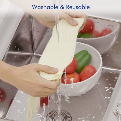 8 PCS Reusable Cheesecloth, Grade 100, 20x20 Inch Hemmed Organic Cheese Cloth for Straining Craft, 100% Cotton Unbleached Cloth Strainer for Cooking, Baking, Juicing, Cheese Making