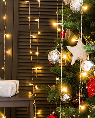 JACKYLED 80Ft 12 Pack Artificial Devil's Ivy Garland with 80 LED String Light, Fake Pothos Plant Vines,Houseplants, Hanging Plant Vines for Bedroom Garden Party Wall Decor