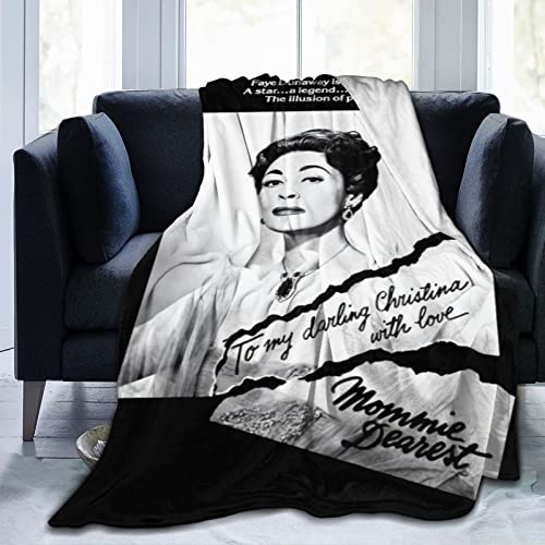 Joan Crawford Blanket Ultra-Soft Micro Fleece Blanket Warm Cozy Plush Bed Blanket Lightweight Sofa Throw Blanket