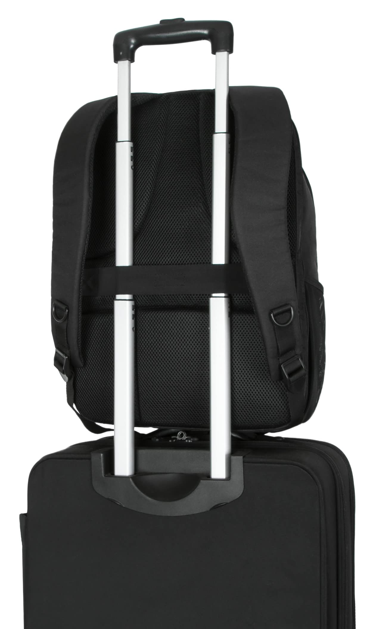 Targus Classic Commuter Laptop Backpack for 15.6-Inch Laptops, Lightweight and Durable Travel Backpack with Padded Compartment, RFID Protection, and TSA-Friendly Design, Black (TBB627GL)