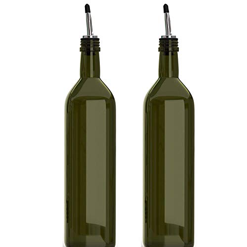 2 Pcs Oil Spout Liquor Pourers Bottle Spout Speed Pourer Olive Oil and Vinegar Stopper Spout for About 3/4" Bottle Mouth, with Dust Caps