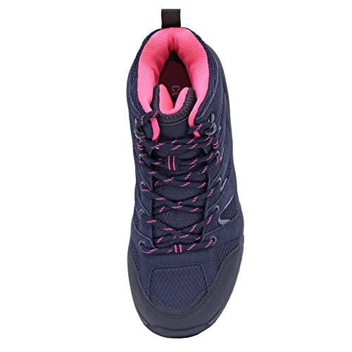 CUSHIONAIRE Women's Bixton Hiking Boot, Navy M 8.5