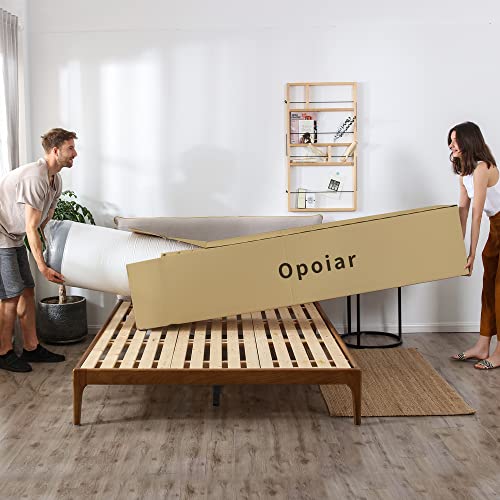 Opoiar 8 inch Memory Foam Mattress Twin Size,Gel Bamboo Charcoal AeroFusion Mattress in A Box,Breathable Medium Mattress Supportive & Pressure Relief,Made in USA, CertiPUR-US Certified