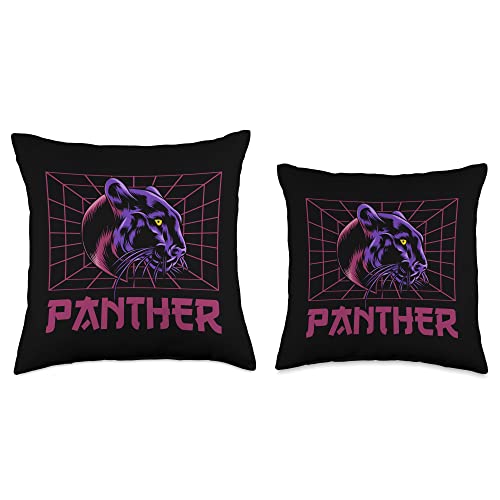 Bahaa's Tee Stay Away Cool Wild Black Tiger Illustration Graphic Designs Throw Pillow, 16x16, Multicolor