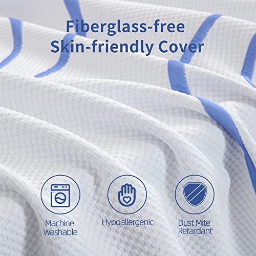 Opoiar 8 inch Memory Foam Mattress Twin Size,Gel Bamboo Charcoal AeroFusion Mattress in A Box,Breathable Medium Mattress Supportive & Pressure Relief,Made in USA, CertiPUR-US Certified