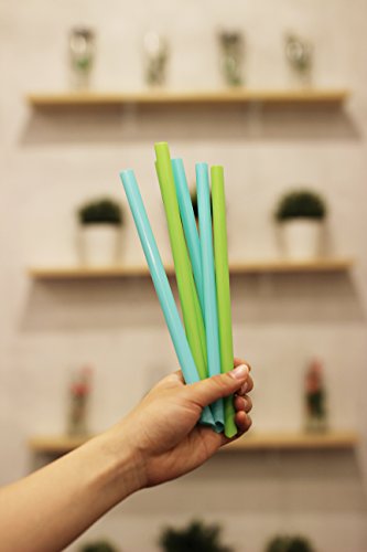 Karat C9060s 9" Boba Straws(10mm Diameter), Poly-Wrapped, Assorted Solid Colors (Case of 1600)