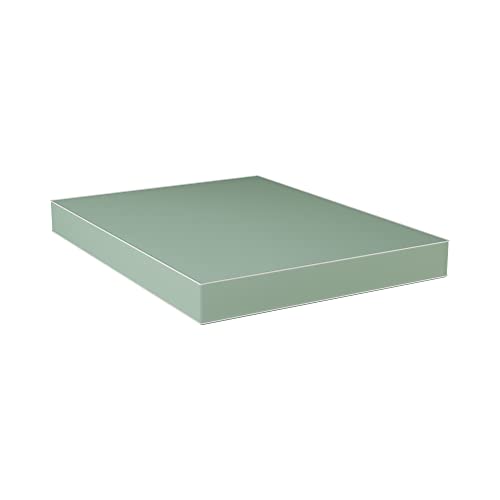 Greaton, 9-Inch Medium Firm Pocket Coil Water-Resistance Vinyl Mattress, Easy to Clean, Comfortable & Noise Free, Queen, Green