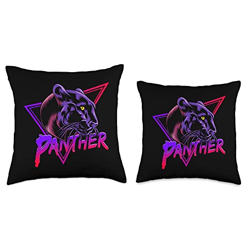 Bahaa's Tee Stay Away Cool Wild Black Tiger Illustration Graphic Designs Throw Pillow, 16x16, Multicolor