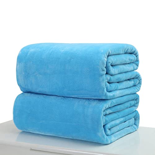 Textured Soft Blanket, Warm and Lightweight Throw Blanket, Ultra Soft Warm Cozy Throw Blanket Rug Plush Fleece Bed Sofa Couch Pad Home - Coffee