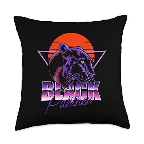 Bahaa's Tee Stay Away Cool Wild Black Tiger Illustration Graphic Designs Throw Pillow, 18x18, Multicolor