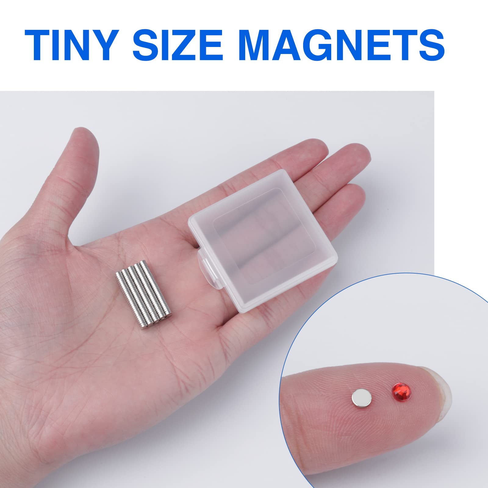 TRYMAG Magnets, 3x1 300Pcs Tiny Magnets Mini Magnets Small Round Disc Office Magnets for Fridge, Whiteboard, Billboard, Hobbies, Dry Erase Board