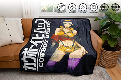 Cowboy Bebop Faye Valentine Standing Anime Fleece Throw Soft Lightweight Blanket 45x60 Multicolored BOCFB-BOP-FYLG