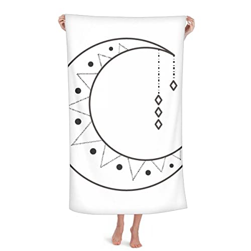 Moon Star Symbol Totem Shape Throw Blanket Soft Warm Flannel