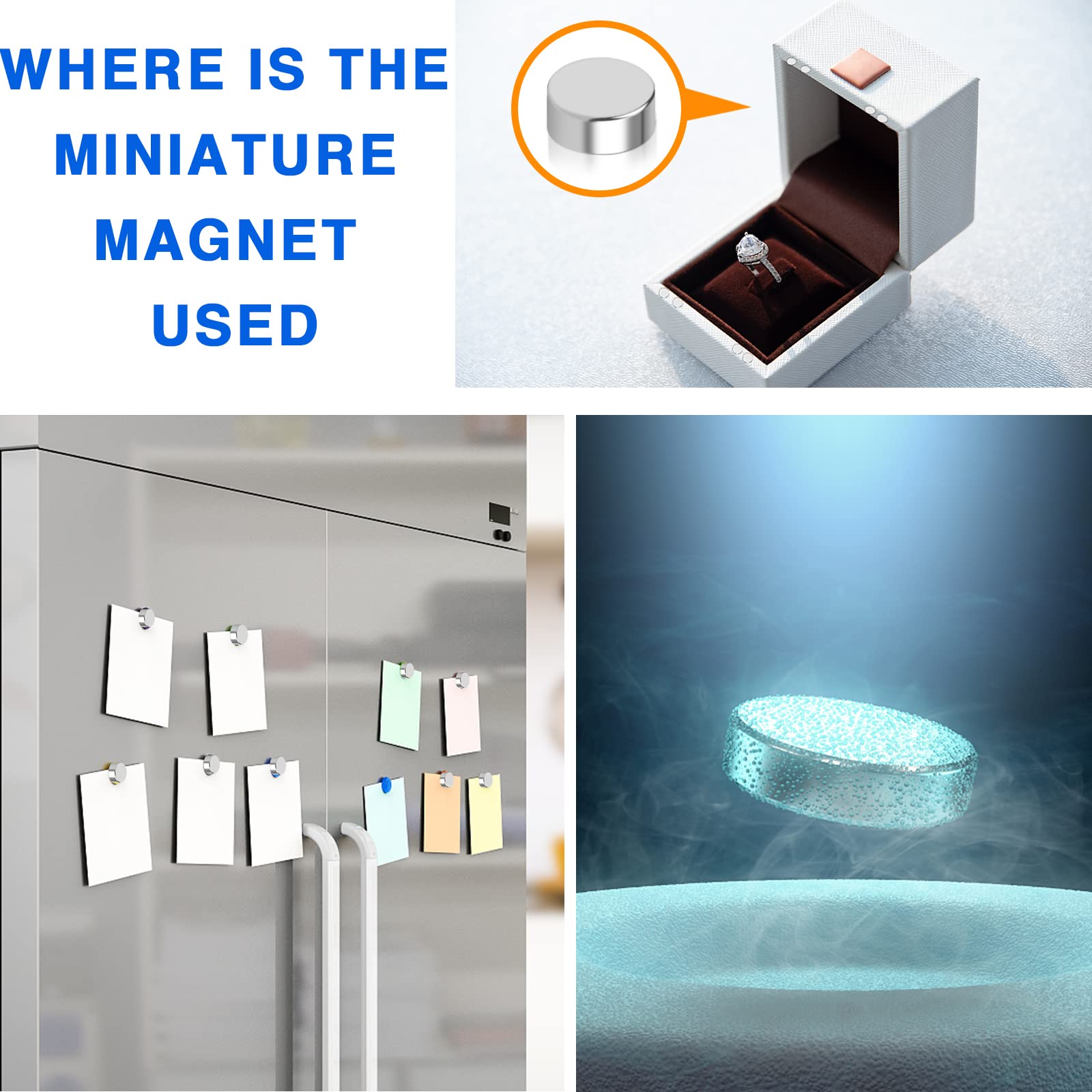 TRYMAG Magnets, 3x1 300Pcs Tiny Magnets Mini Magnets Small Round Disc Office Magnets for Fridge, Whiteboard, Billboard, Hobbies, Dry Erase Board