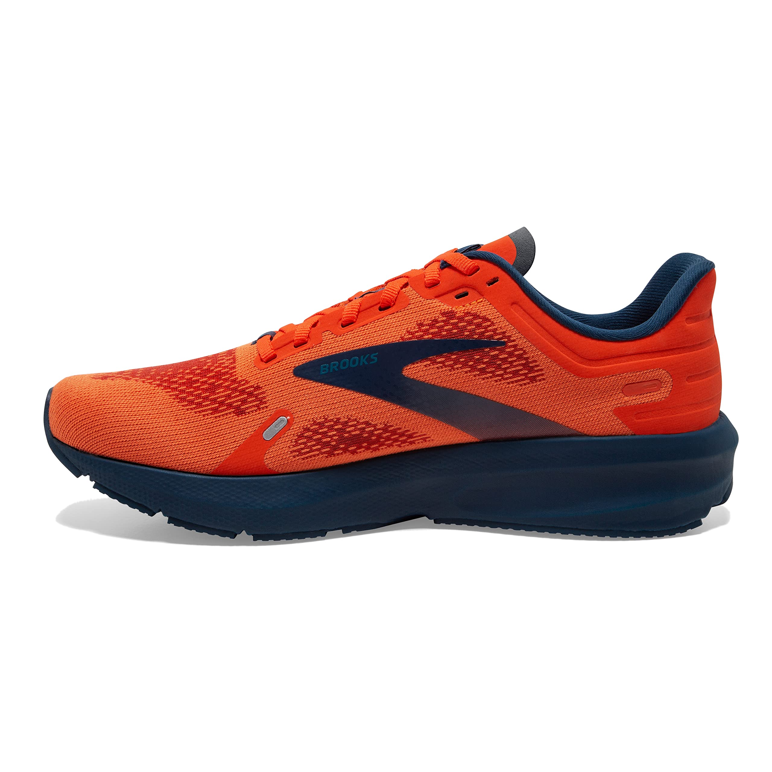 Brooks Men’s Launch 9 Neutral Running Shoe - Flame/Titan/Crystal Teal - 11