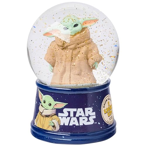 Silver Buffalo Star Wars The Mandalorian Child Light Up Snow Globe, 100mL