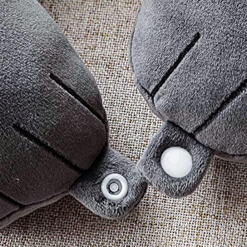 MINISO Travel Neck Pillow with Eye Mask, We Bare Bears Memory Foam Neck Cartoon Pillow Valentine's Day Gift for Travelling, Sleeping, Airplane, Car, Home & Office(Panda)