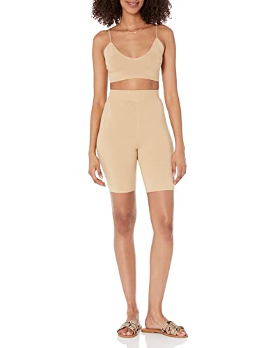 The Drop Women's Miya Sweater Bike Short, Curds & Whey, M