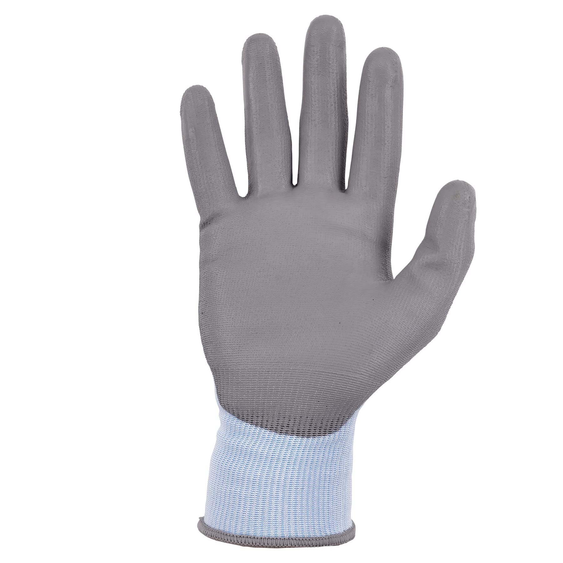 Ergodyne ProFlex 7025 Cut Resistant Work Gloves, ANSI A2, PU Coated Palms for Flexible No Slip Grip, Abrasion Resistant, Superior Fit and Feel, 18g, Blue, Small