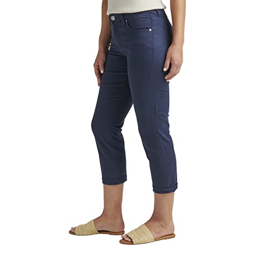 JAG Jeans Women's Cecilia Mid Rise Skinny Jeans, Navy, 10