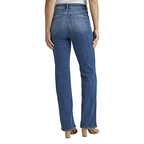 JAG Jeans Women's Phoebe High Rise Bootcut Jeans-Legacy, Seaside Blue, 10