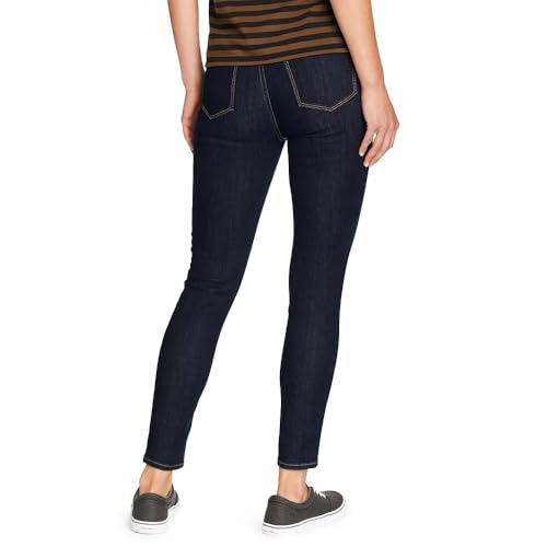 Eddie Bauer Women's Revival High-Rise Slim Straight Jeans, Aged Blue, 8