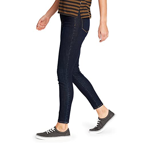 Eddie Bauer Women's Revival High-Rise Slim Straight Jeans, Aged Blue, 8