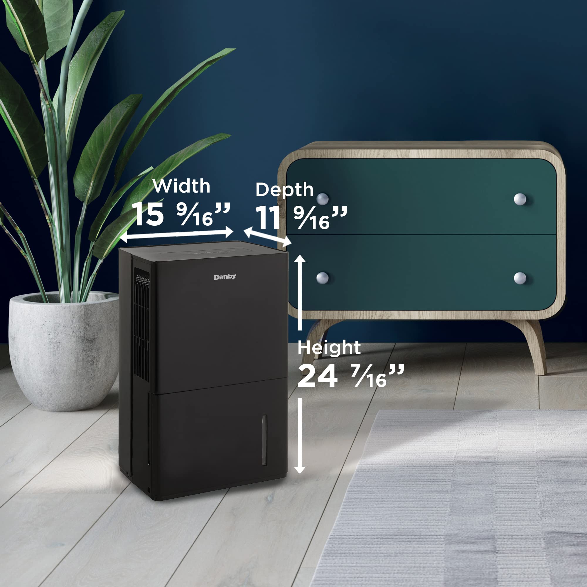Danby DDR050BLBDB-ME 50 Pint Dehumidifier Black