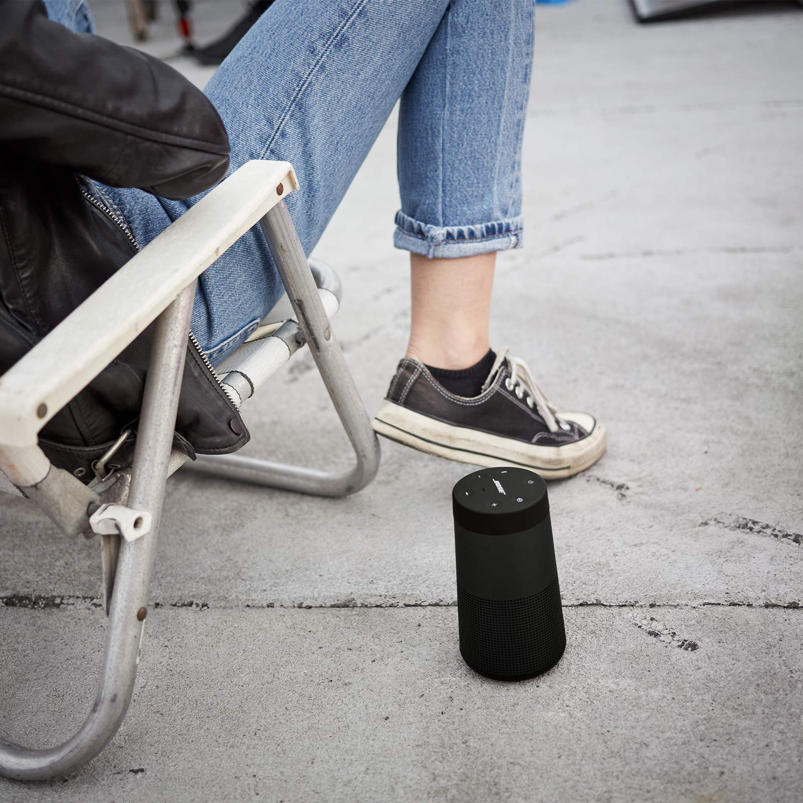 Bose SoundLink Revolve (Series II) Portable Bluetooth Speaker – Wireless Water-Resistant Speaker with 360° Sound, Black (Renewed)