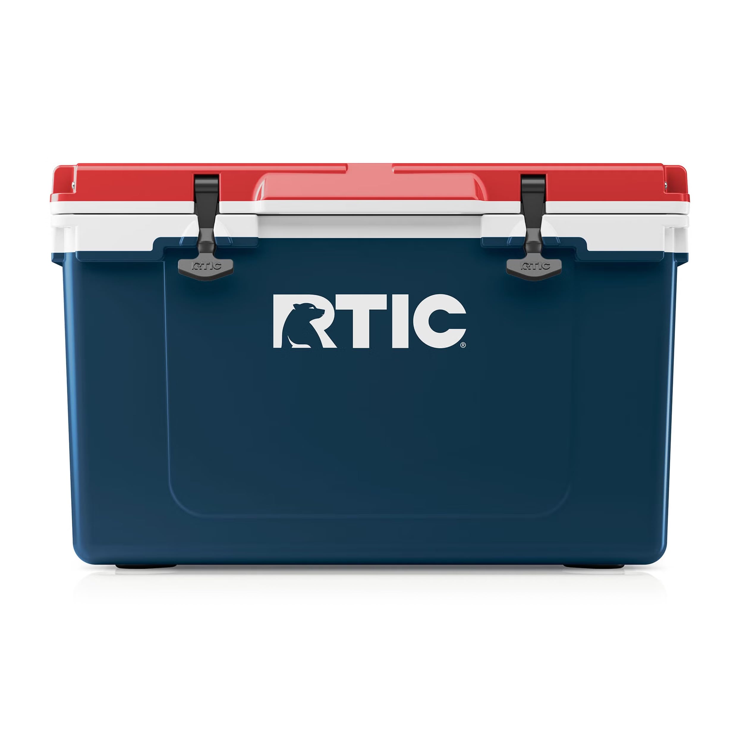 RTIC Ultra-Light 52 Quart Hard Cooler Insulated Portable Ice Chest Box for Beach, Drink, Beverage, Camping, Picnic, Fishing, Boat, Barbecue, 30% Lighter Than Rotomolded Coolers, Patriot