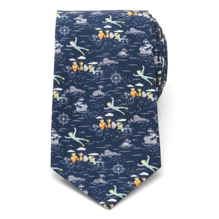 Cufflinks Inc. Peter Pan Flying Blue Men's Tie, Officially Licensed