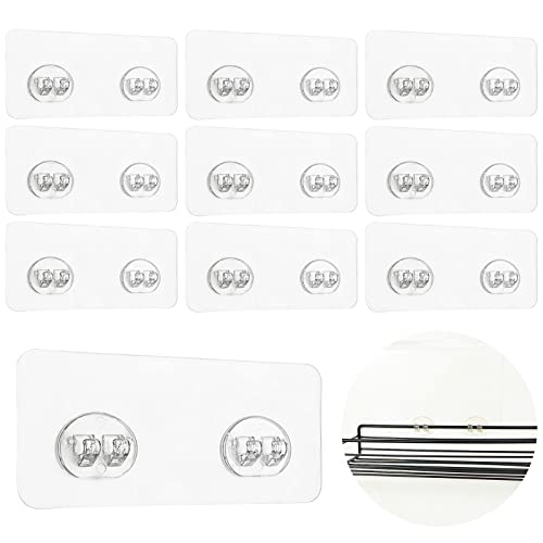 DonLeeving 14 PACK Shower Caddy Adhesive Replacement Stickers Strong Sticker Adhesive Strip Pad Shower for Bathroom Storage Corner Transparent Shelves Wall