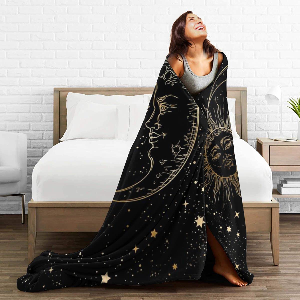 boxfan Ultra Soft Sofa Blanket Cover Ariana Grande Cartoon Bedding Flannel Plied Sofa Bedroom Decor for Children and Adults Lance (A,150x200cm)