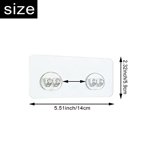 DonLeeving 14 PACK Shower Caddy Adhesive Replacement Stickers Strong Sticker Adhesive Strip Pad Shower for Bathroom Storage Corner Transparent Shelves Wall