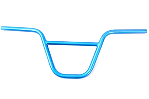 KHE 9 Inch BMX Handlebars Blue Knurled Clamp Zone Only 1.79lbs Width 720 mm