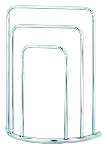 Freestanding Towel Rack, 3 Tier Metal Towel Bar Stand, Silver-Tone Chrome Plated by Madison Home Products (MH10082)