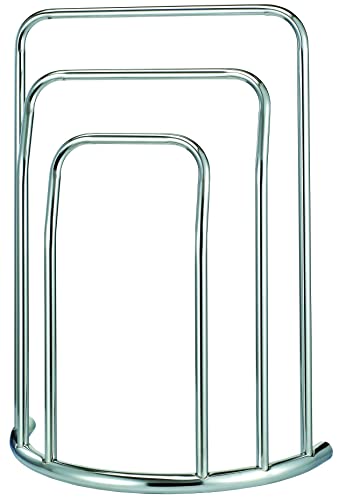 Freestanding Towel Rack, 3 Tier Metal Towel Bar Stand, Silver-Tone Chrome Plated by Madison Home Products (MH10082)